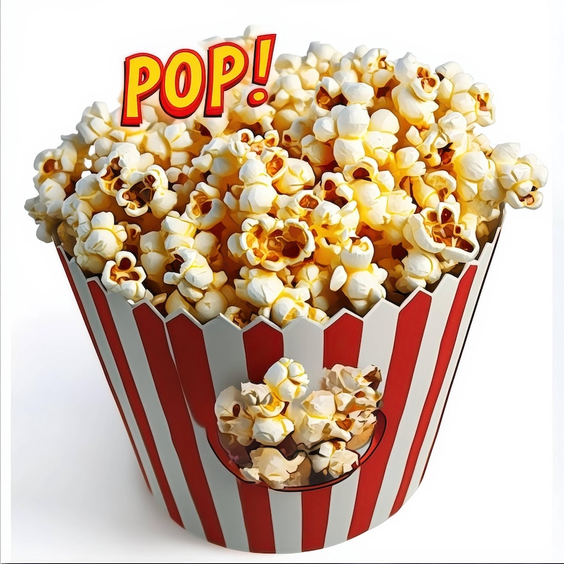 23 Popcorn Clipart | Tasty Movie Night Popcorn Illustrations for ...