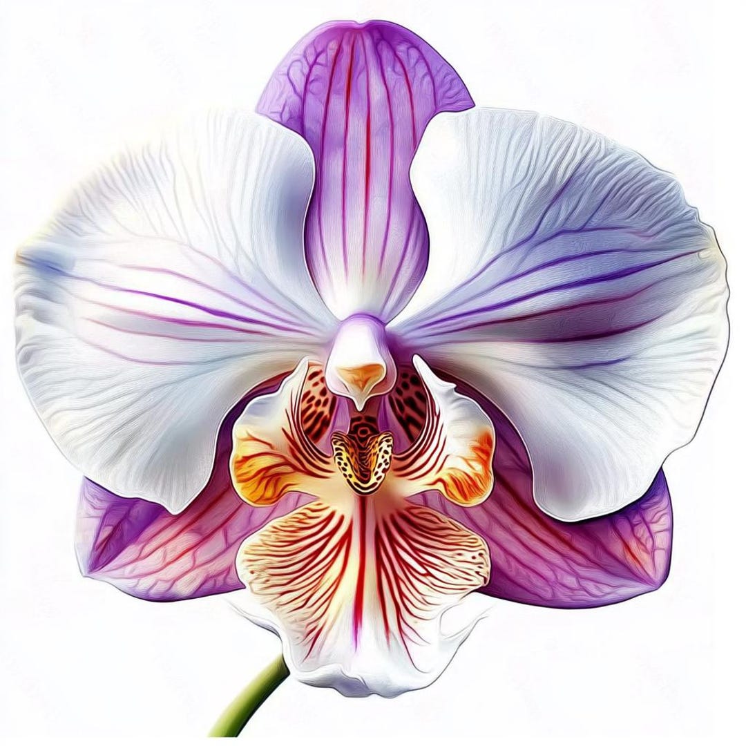 16 Orchid Clipart | Elegant Watercolor Orchid Illustrations for ...