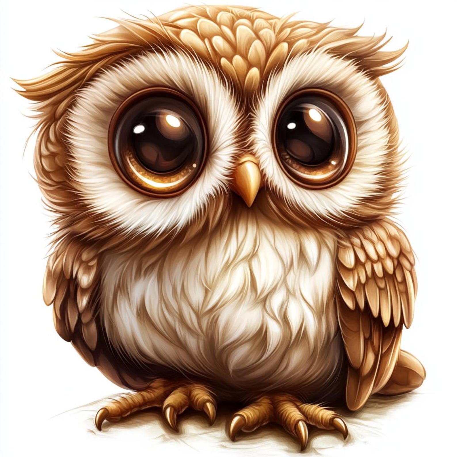 25 Cute Owl Digital Clipart | High-resolution | Adorable & Nature ...