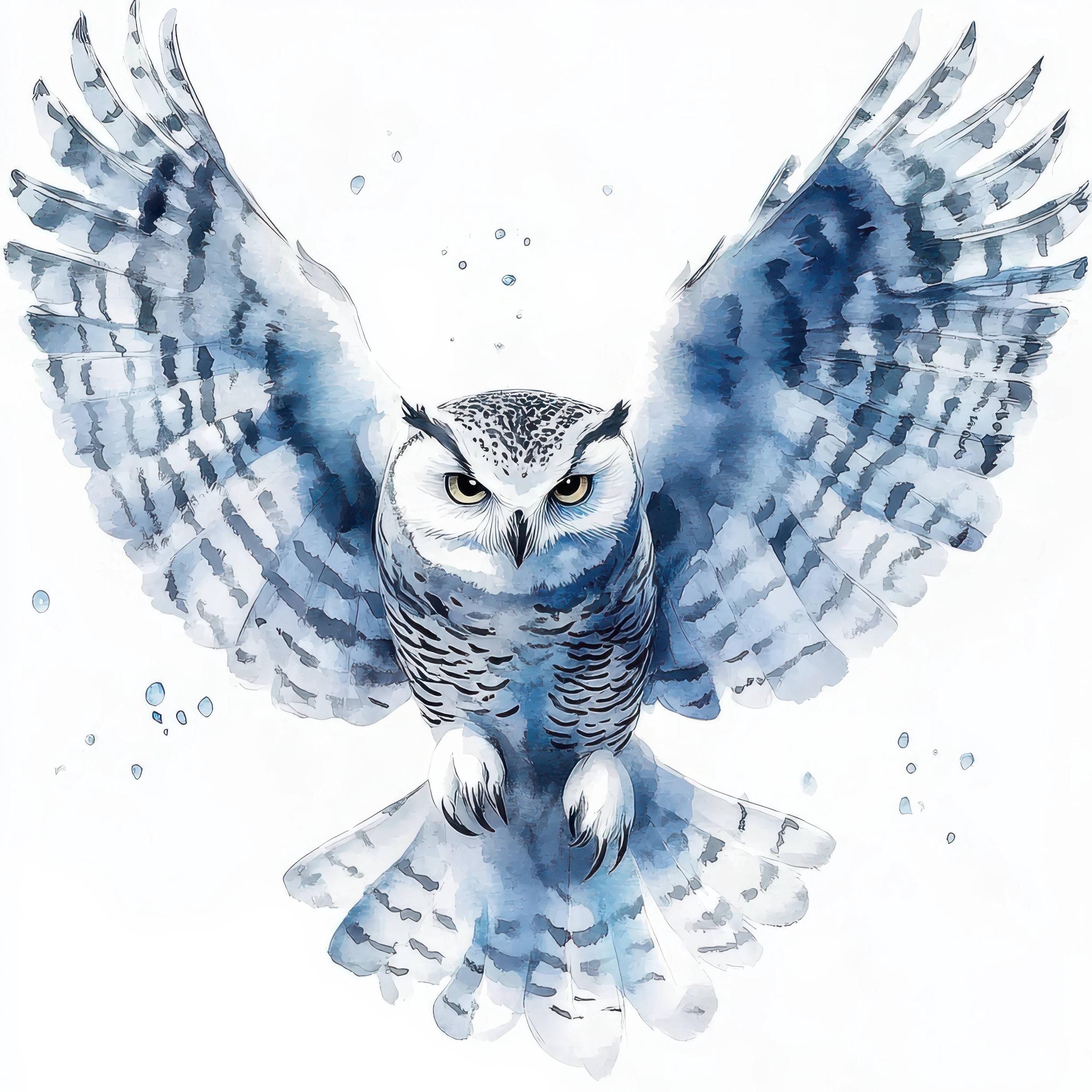 15 Snowy Owl Clipart | Majestic Winter Owl Illustrations for Nature ...