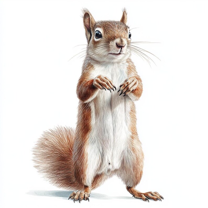 25 Cute Squirrel Digital Clipart High-resolution Fun & Nature-inspired ...