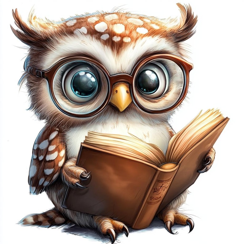 25 Cute Owl Digital Clipart | High-resolution | Adorable & Nature ...