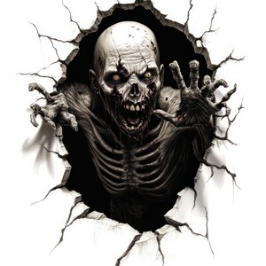 13 Zombie Clipart | Terrifying Undead Illustrations for Spooky Designs ...