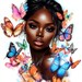 25 Melanin Girl Digital Clipart | High-resolution | Empowering Artistic ...