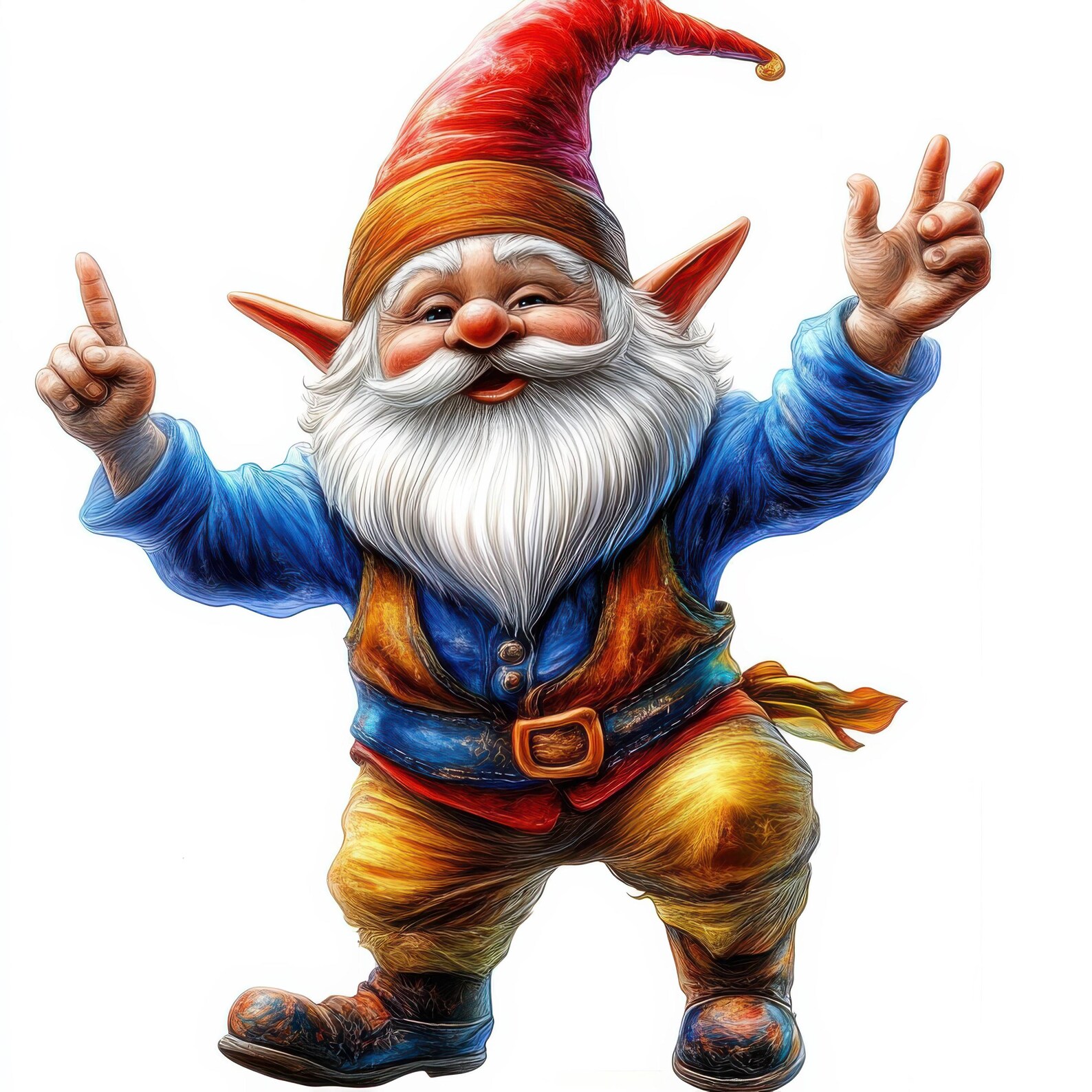 23 Dancing Gnome Clipart | Whimsical Watercolor Gnome Illustrations for ...
