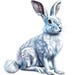 15 Arctic Hare Clipart – High Res Watercolor Jpgs | Winter Bunny ...