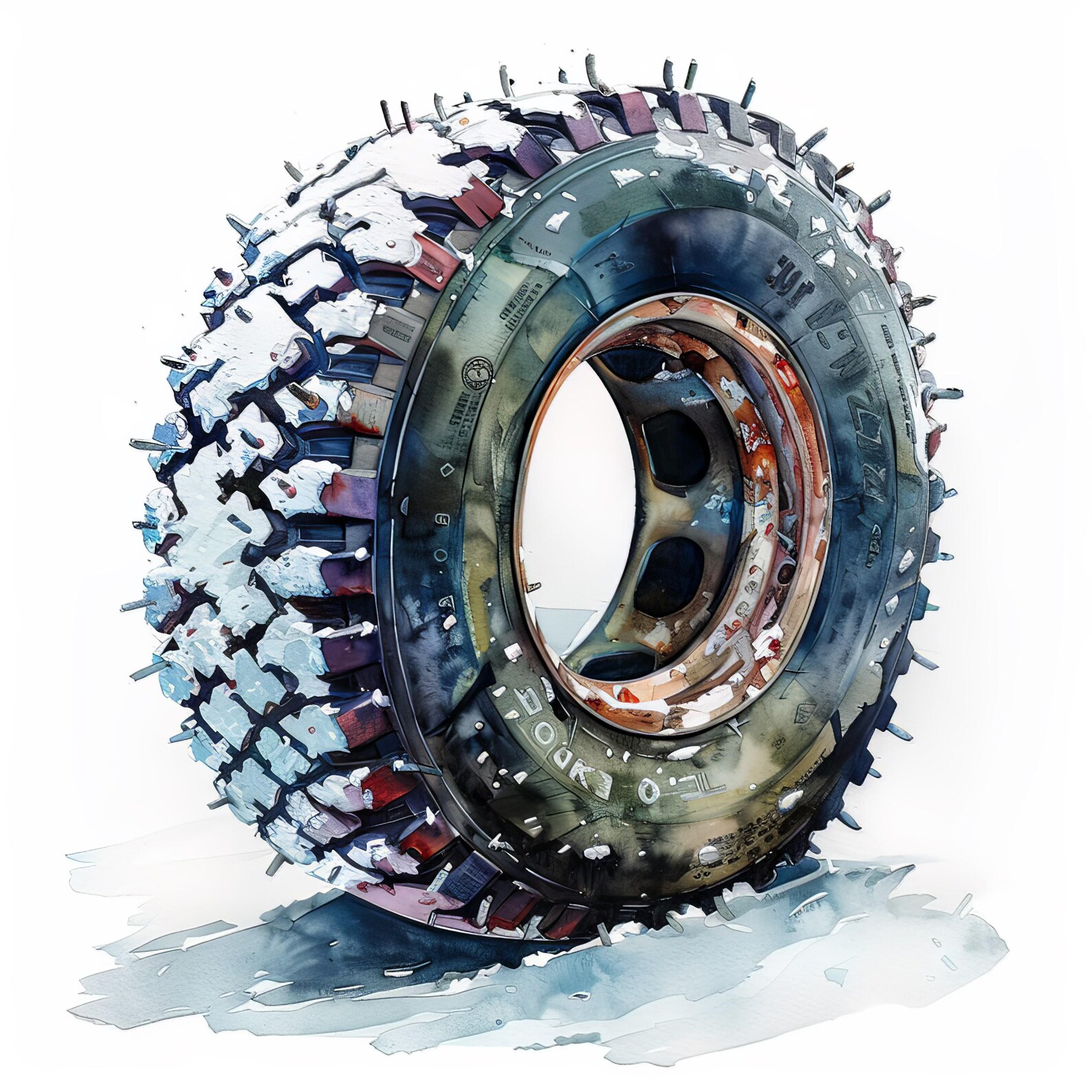 Wheel 50 Clipart High Res Watercolor JPG Junk Journals , Card Making ...