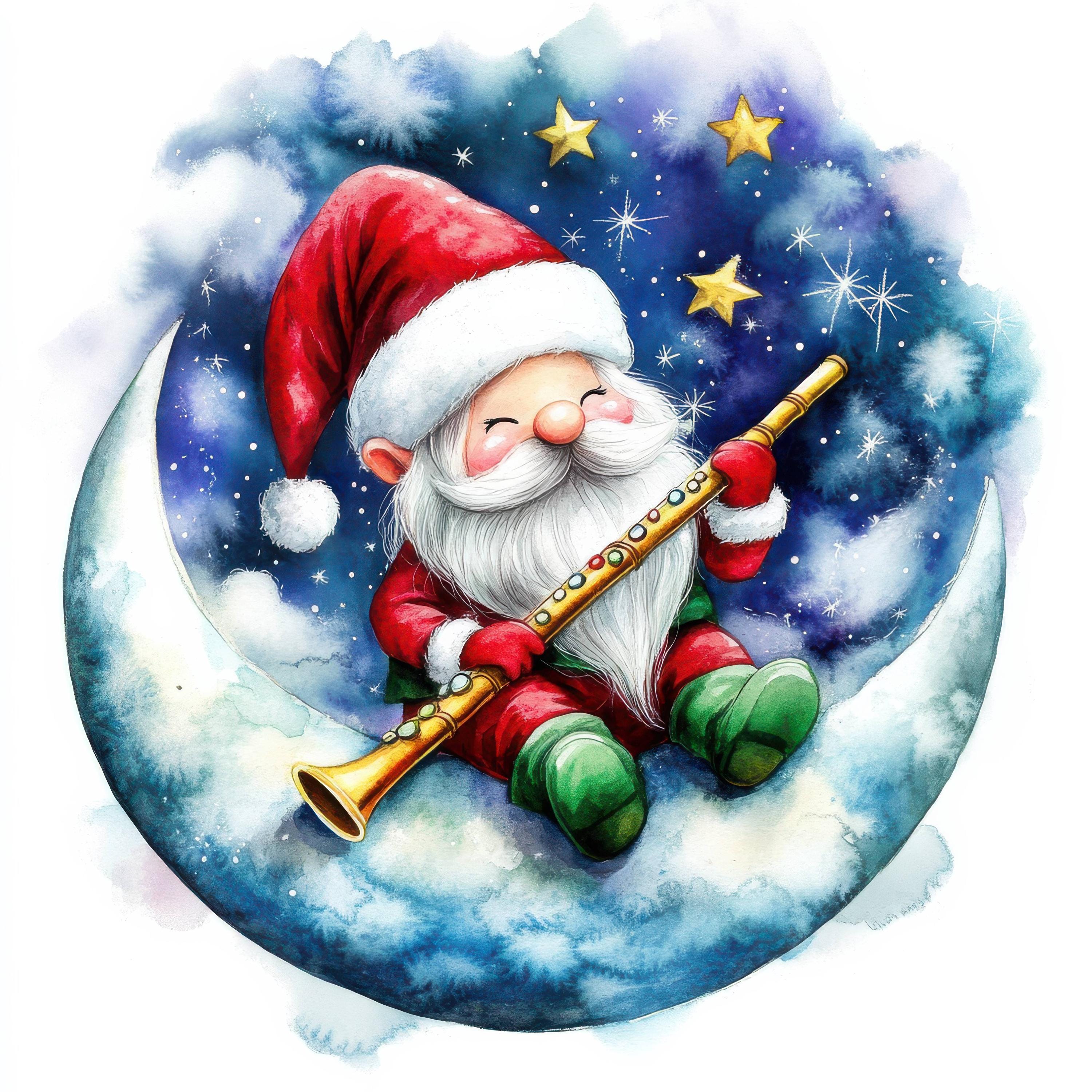 16 Christmas Gnome Clipart | Festive Holiday Gnome Illustrations for ...