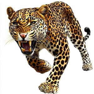 25 Angry Leopard Digital Clipart | High-resolution | Bold Designs for ...