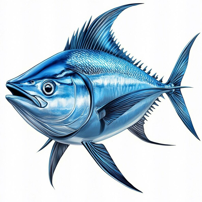 25 Tuna Fish Digital Clipart | High-resolution | Seafood & Nature ...