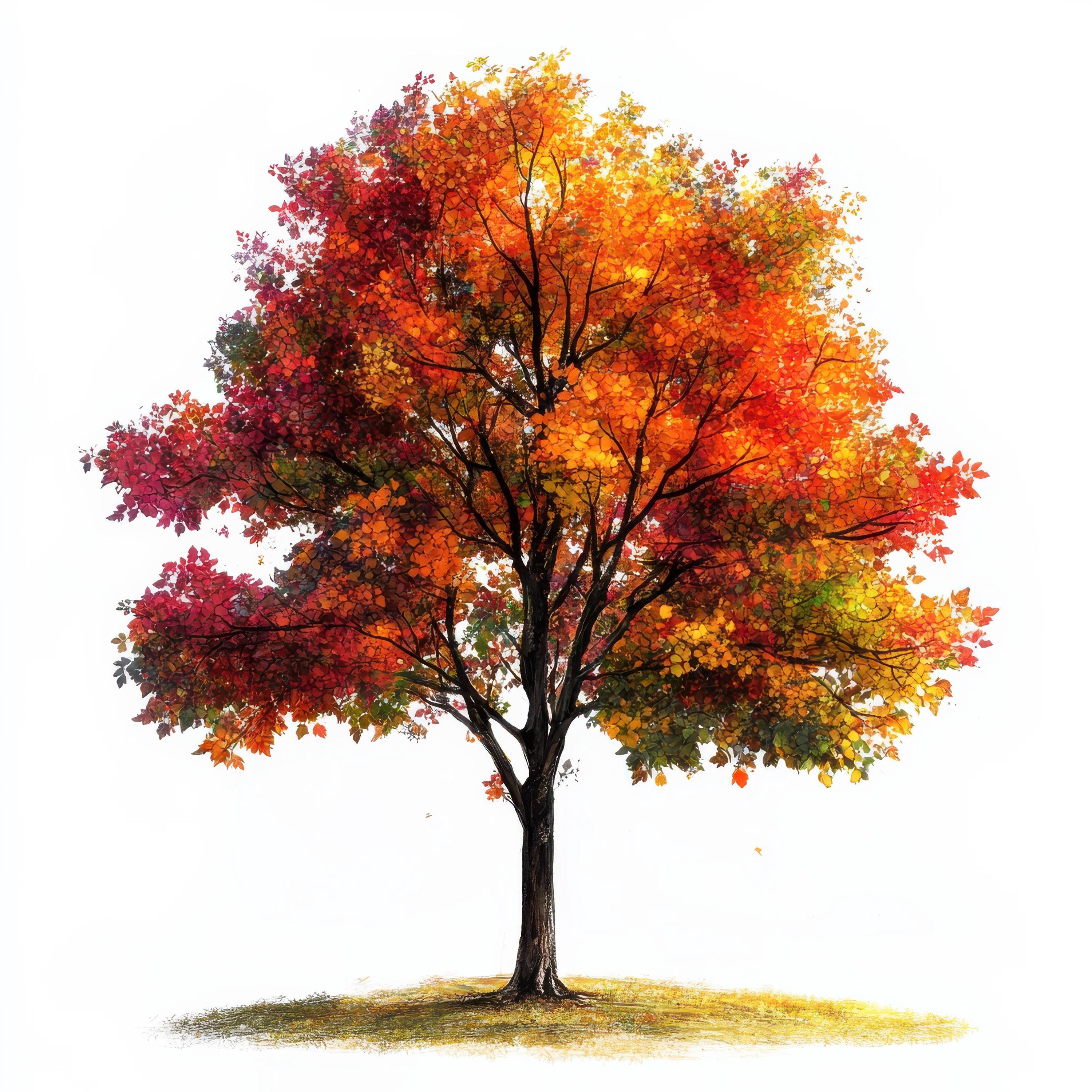 13 Autumn Tree Clipart | Vibrant Watercolor Fall Trees for Seasonal ...
