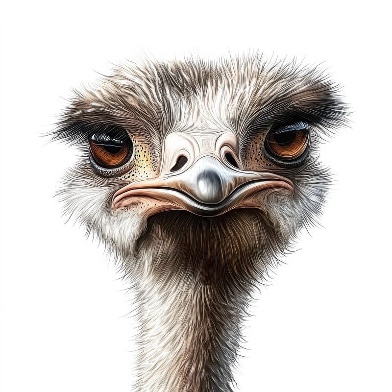 Ostrich Clipart - Etsy