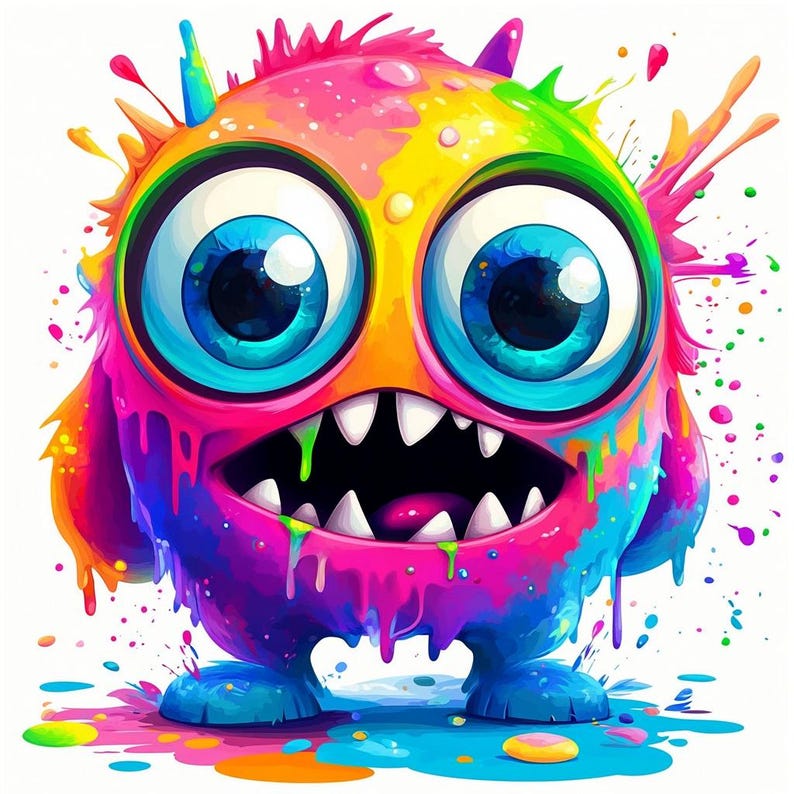 25 Cute Monster Digital Clipart | High-resolution | Fun Designs for ...