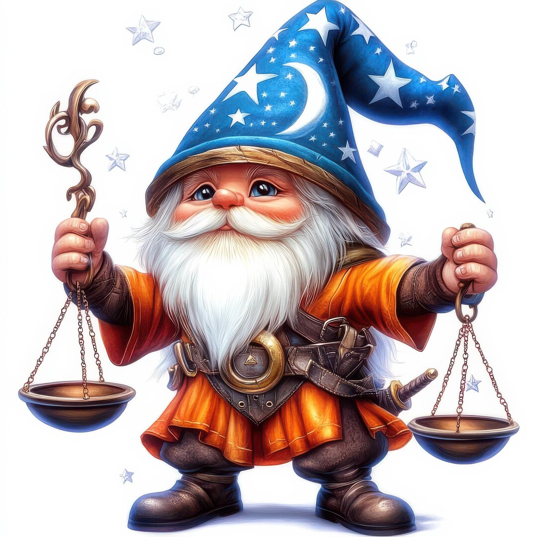 13 Zodiac Gnome Clipart – High Res Watercolor Jpgs | Astrology Gnome ...