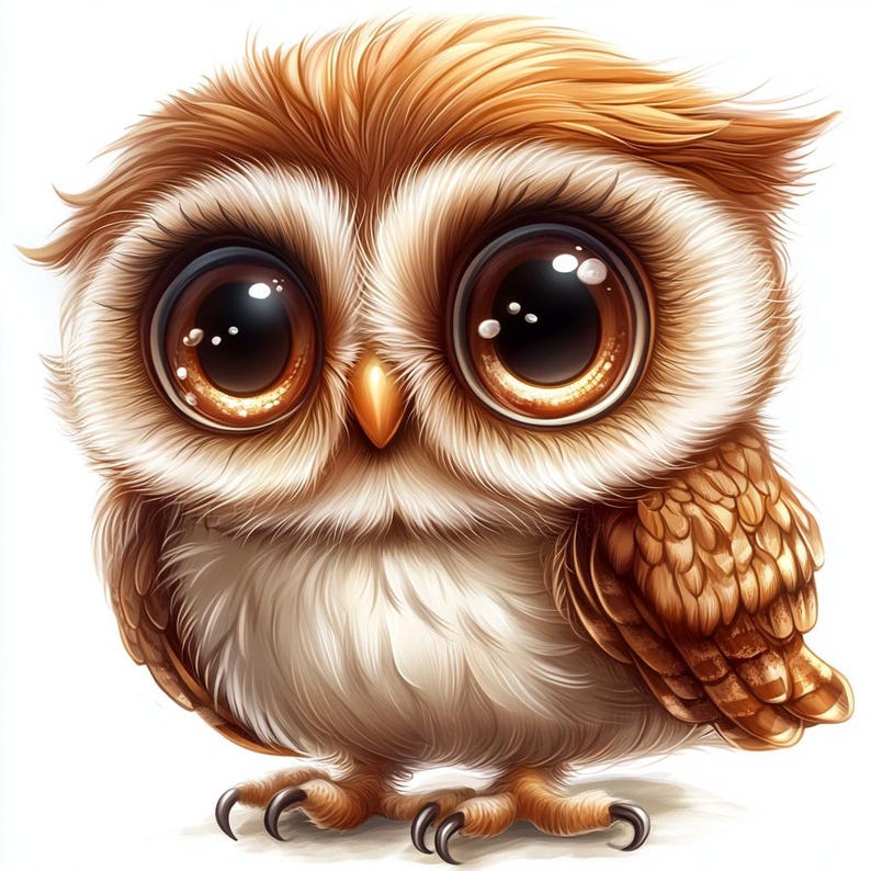 25 Cute Owl Digital Clipart | High-resolution | Adorable & Nature ...