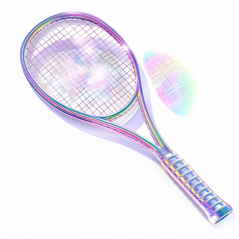 Tennis Rackets 50 Clipart High Res Watercolor JPG Junk Journals , Card ...