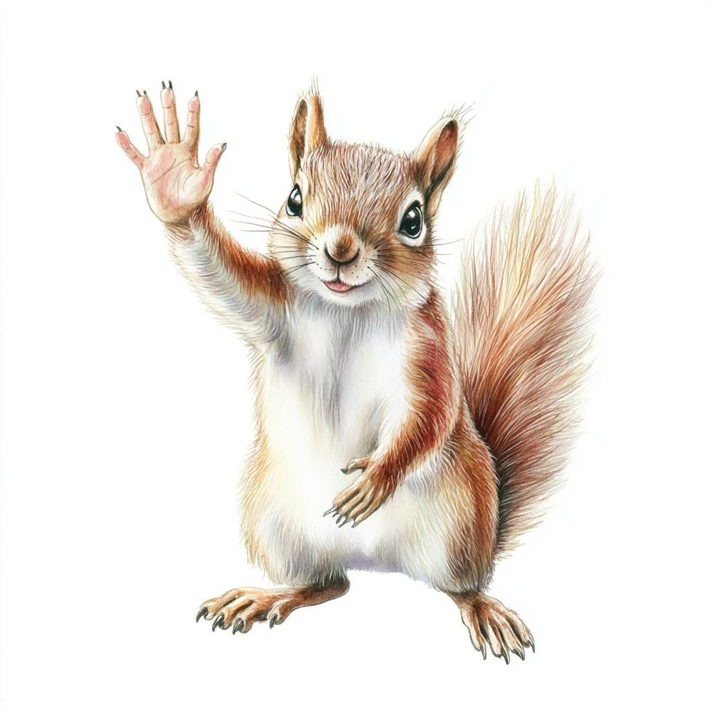 25 Cute Squirrel Digital Clipart | High-resolution | Fun & Nature ...