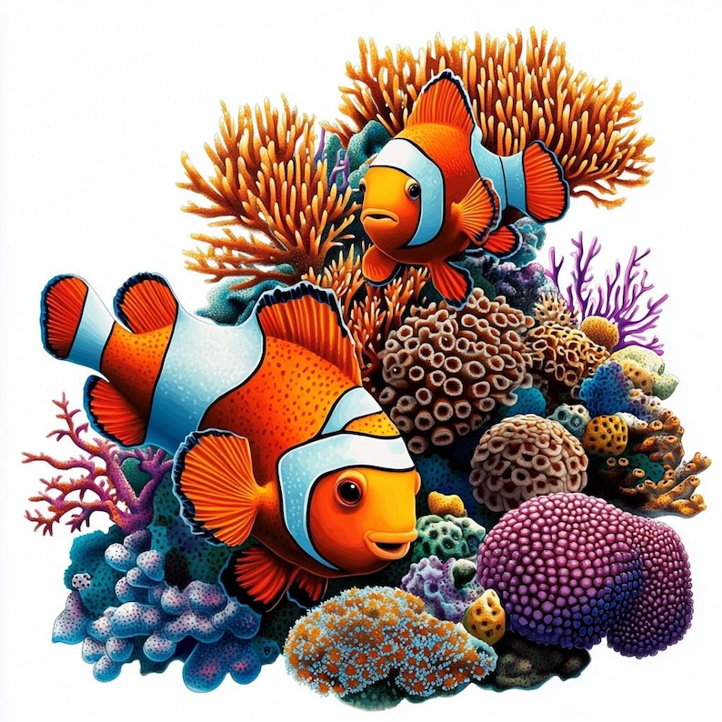 25 Clownfish Digital Clipart | High-resolution | Fun & Colorful Designs ...
