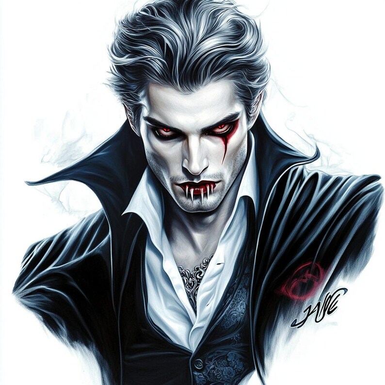 25 Vampire Digital Clipart | High-resolution | Gothic & Spooky Designs ...