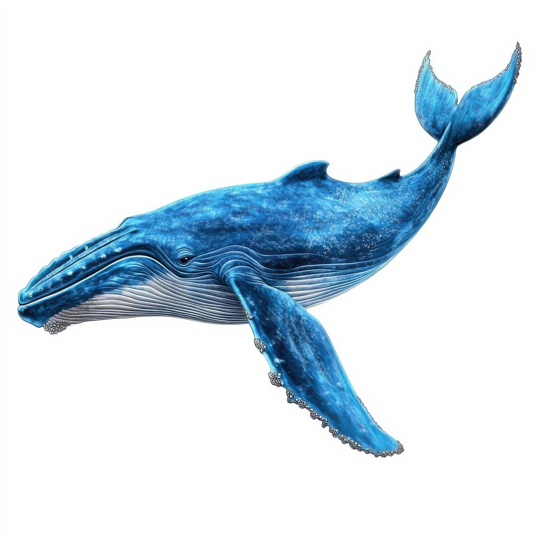 19 Blue Whale Clipart – Watercolor Blue Whale Jpgs Ocean Animal Clipart ...