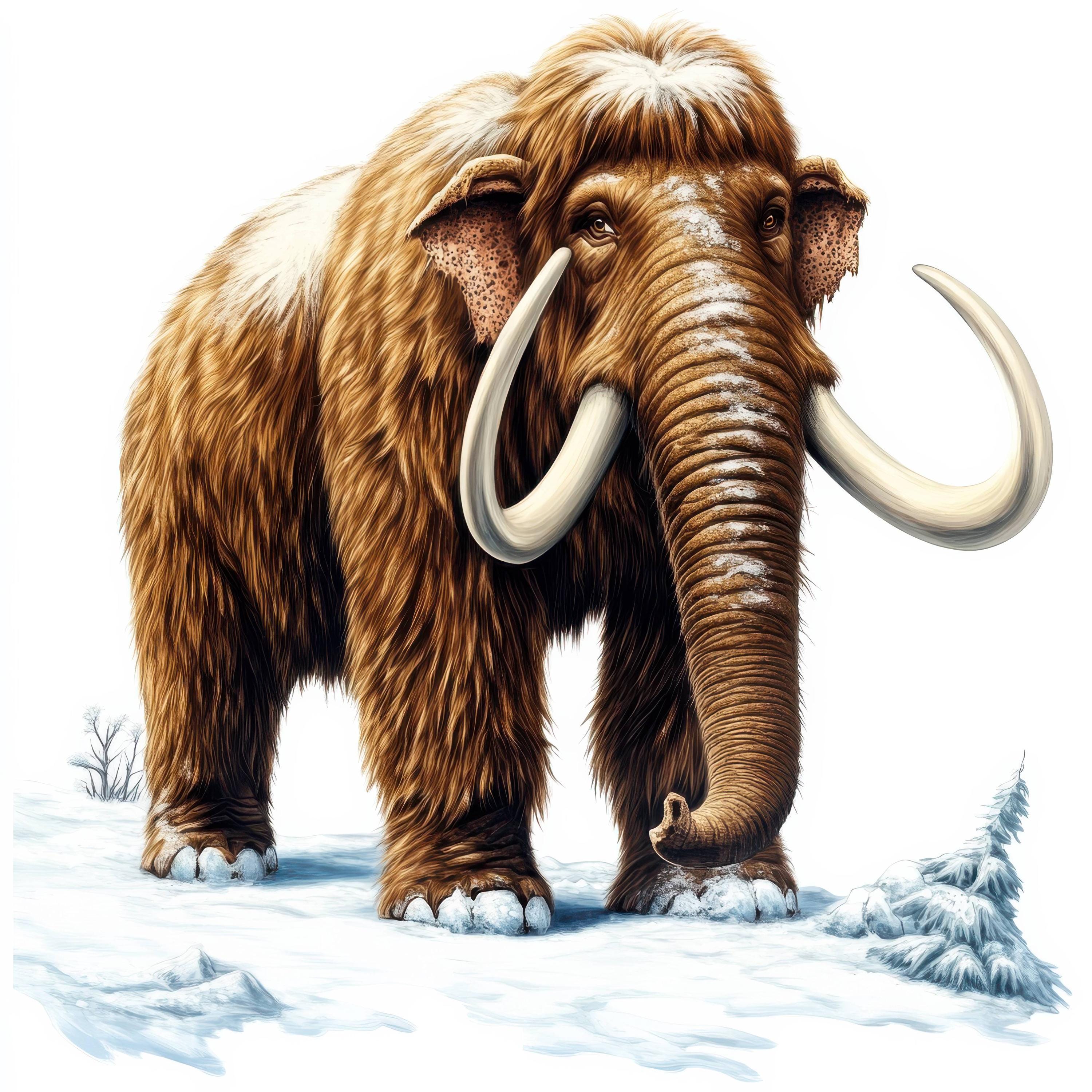 17 Woolly Mammoth Clipart | Majestic Ice Age Animal Illustrations for ...