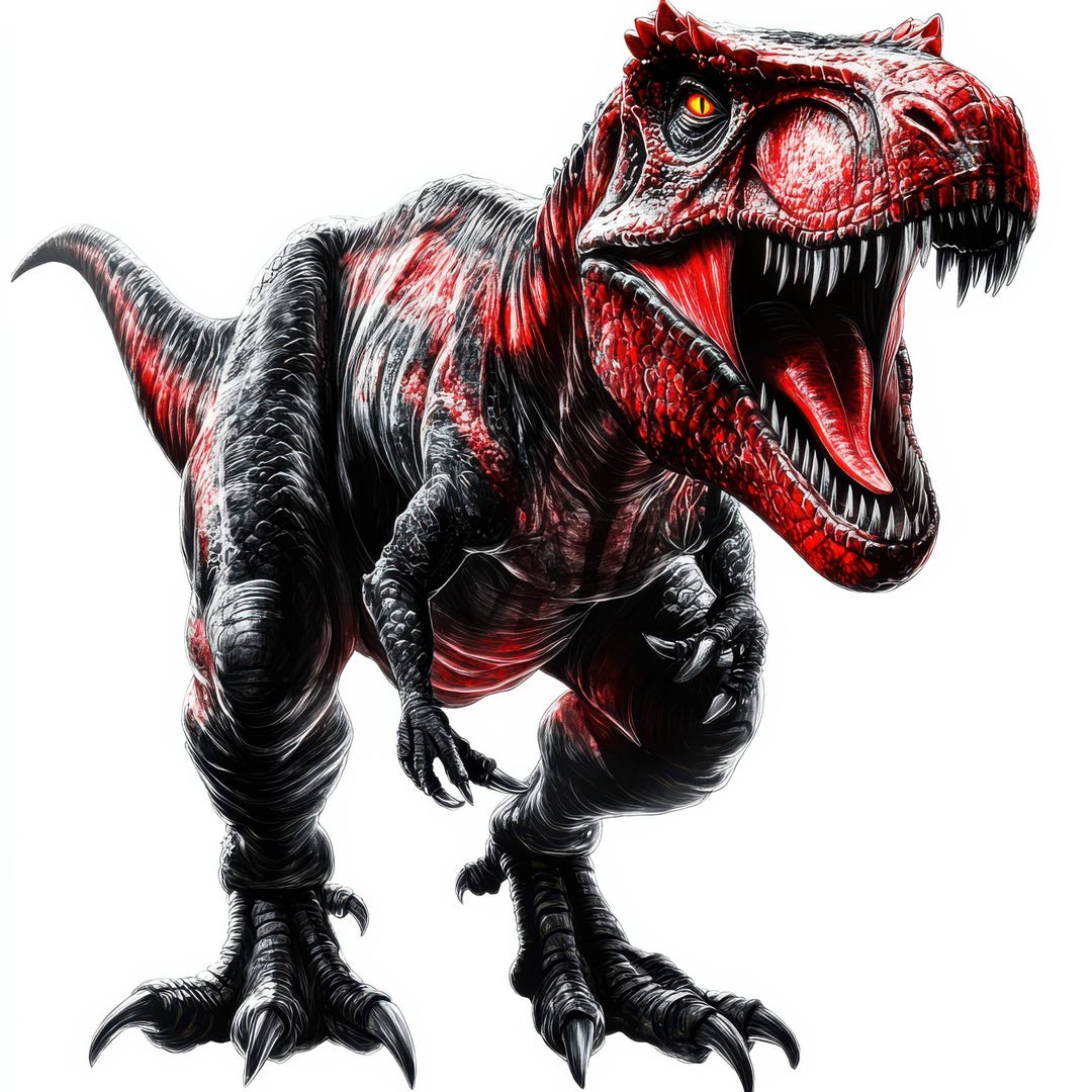 15 Dinosaur Clipart | Ferocious Dinosaur Watercolor Illustrations for ...