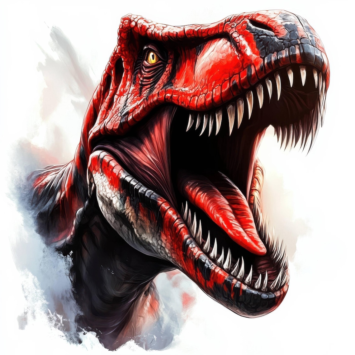 15 Dinosaur Clipart | Ferocious Dinosaur Watercolor Illustrations for ...