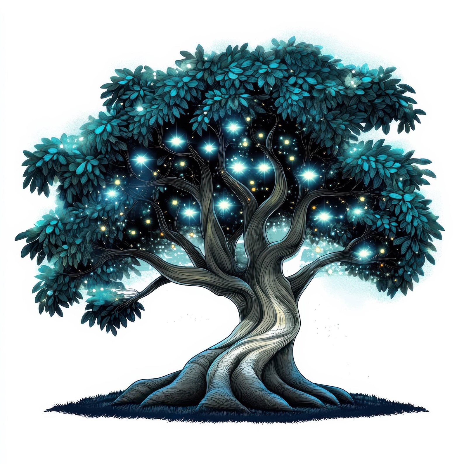 10 Magic Tree Clipart | Enchanted Fantasy Tree Illustrations for ...