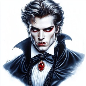 25 Vampire Digital Clipart | High-resolution | Gothic & Spooky Designs ...