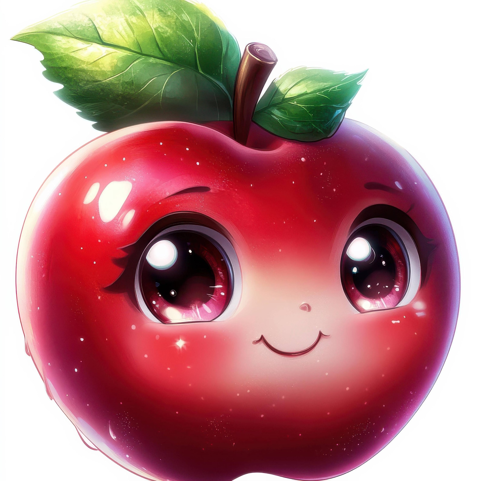 20 Cute Apple Clipart | Adorable Cute Apple Watercolor Illustrations ...