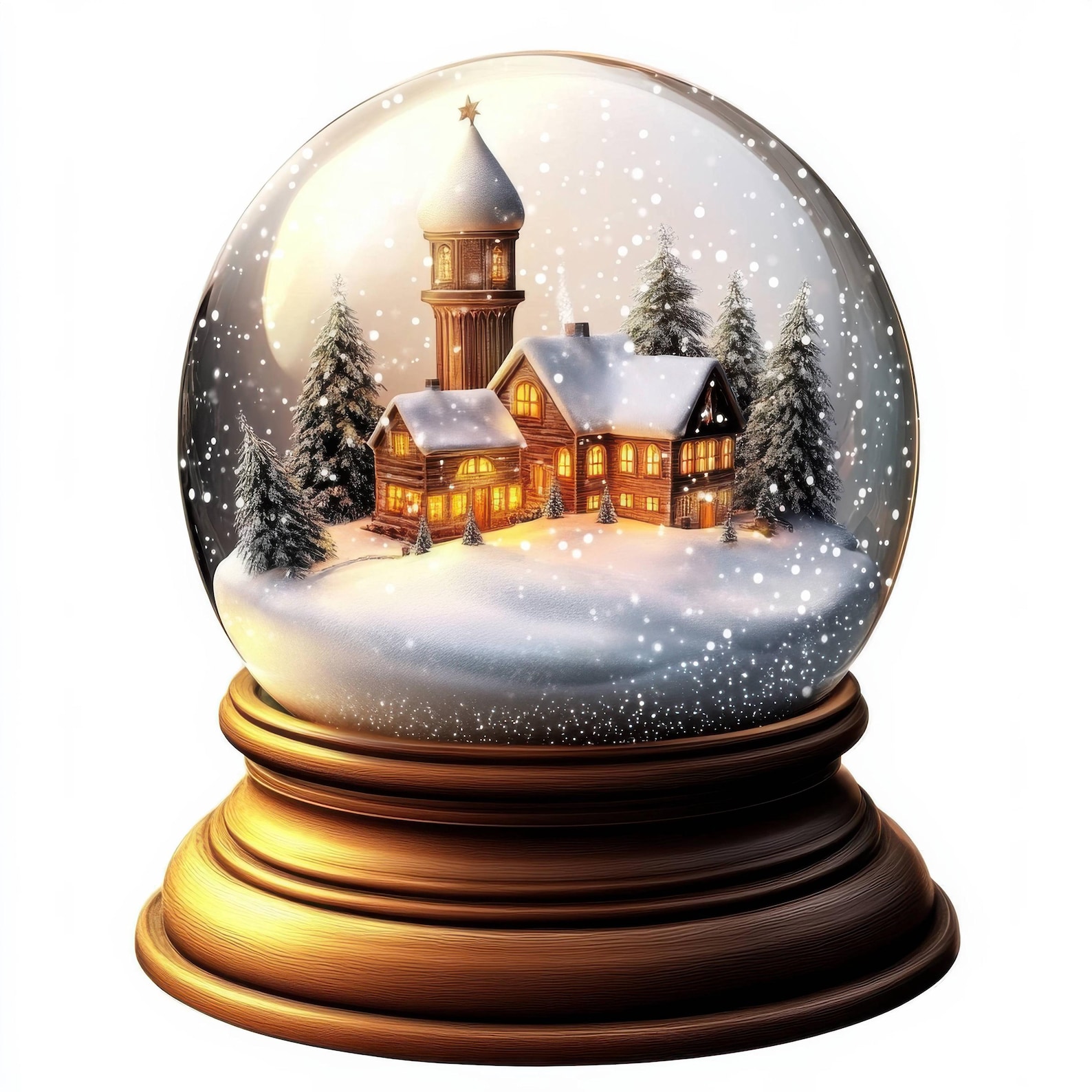 24 Snow Globe Clipart – High Res Watercolor Jpgs | Winter Wonderland ...