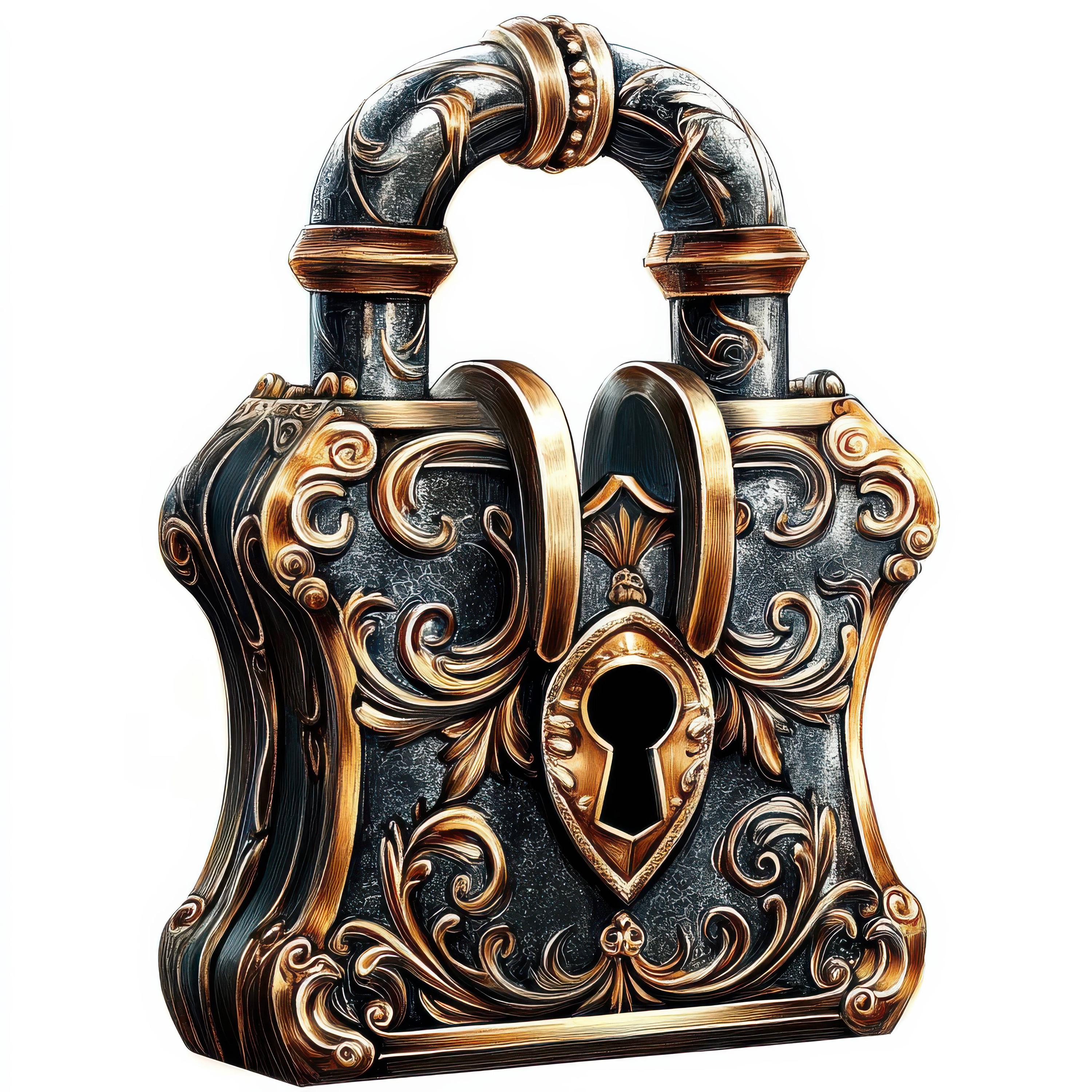 23 Victorian Lock Clipart | Antique Victorian Lock Watercolor ...