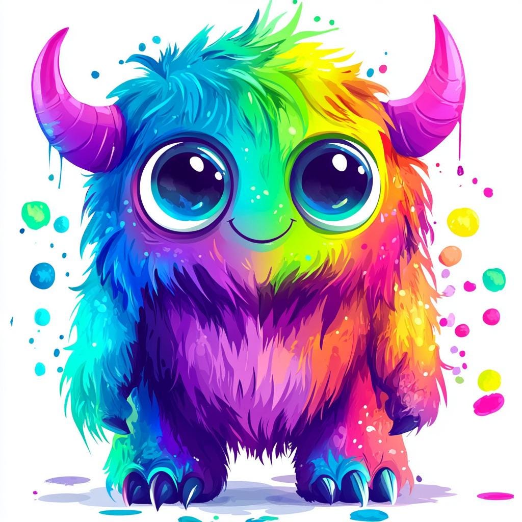 25 Cute Monster Digital Clipart | High-resolution | Fun Designs for ...