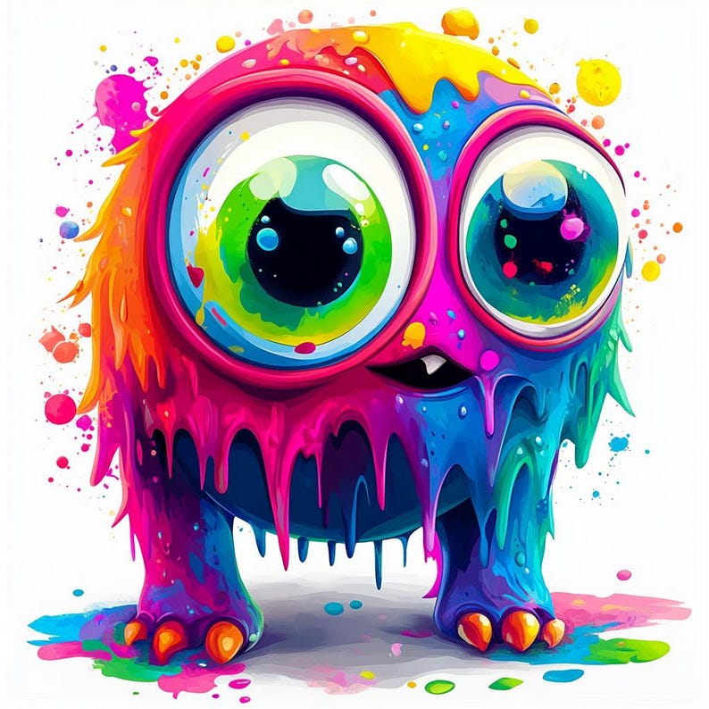 25 Cute Monster Digital Clipart | High-resolution | Fun Designs for ...