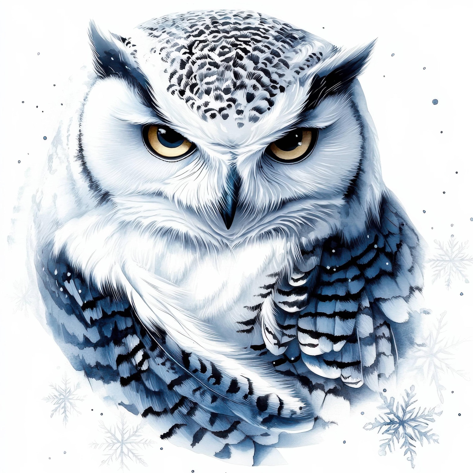 15 Snowy Owl Clipart | Majestic Winter Owl Illustrations for Nature ...