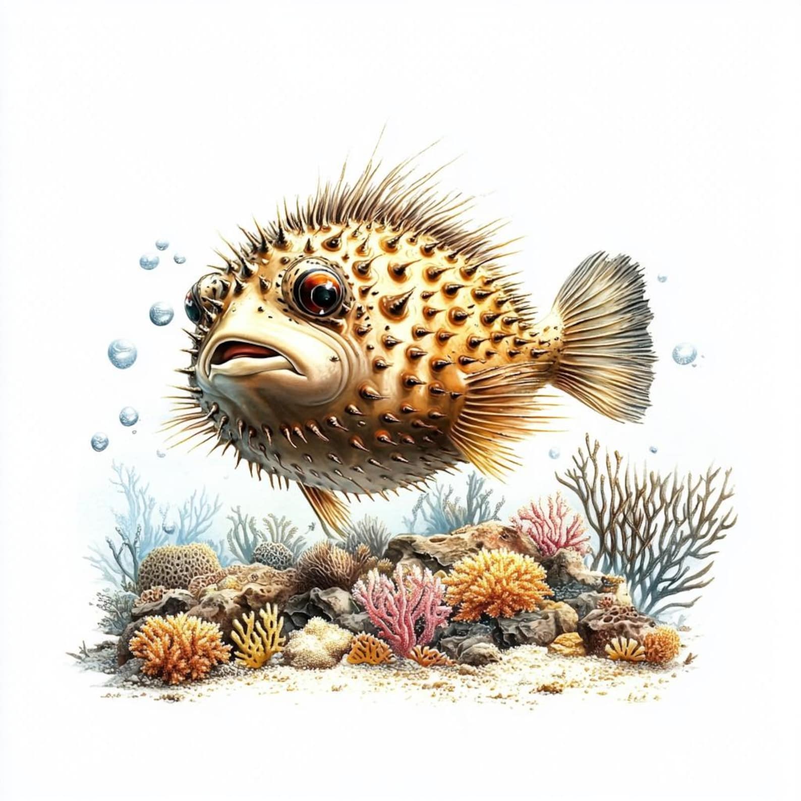25 Pufferfish Digital Clipart | High-resolution | Fun & Unique Designs ...