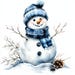 25 Christmas Snowman Digital Clipart | High-resolution | Festive & Cute ...