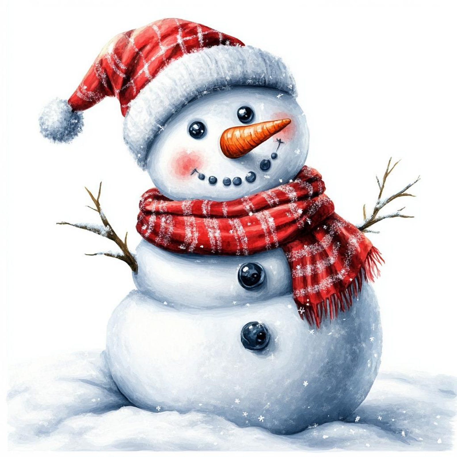 25 Christmas Snowman Digital Clipart | High-resolution | Festive & Cute ...