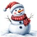 25 Christmas Snowman Digital Clipart | High-resolution | Festive & Cute ...