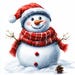 25 Christmas Snowman Digital Clipart | High-resolution | Festive & Cute ...