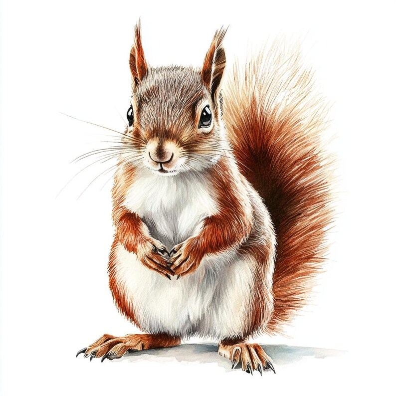 25 Cute Squirrel Digital Clipart High-resolution Fun & Nature-inspired ...