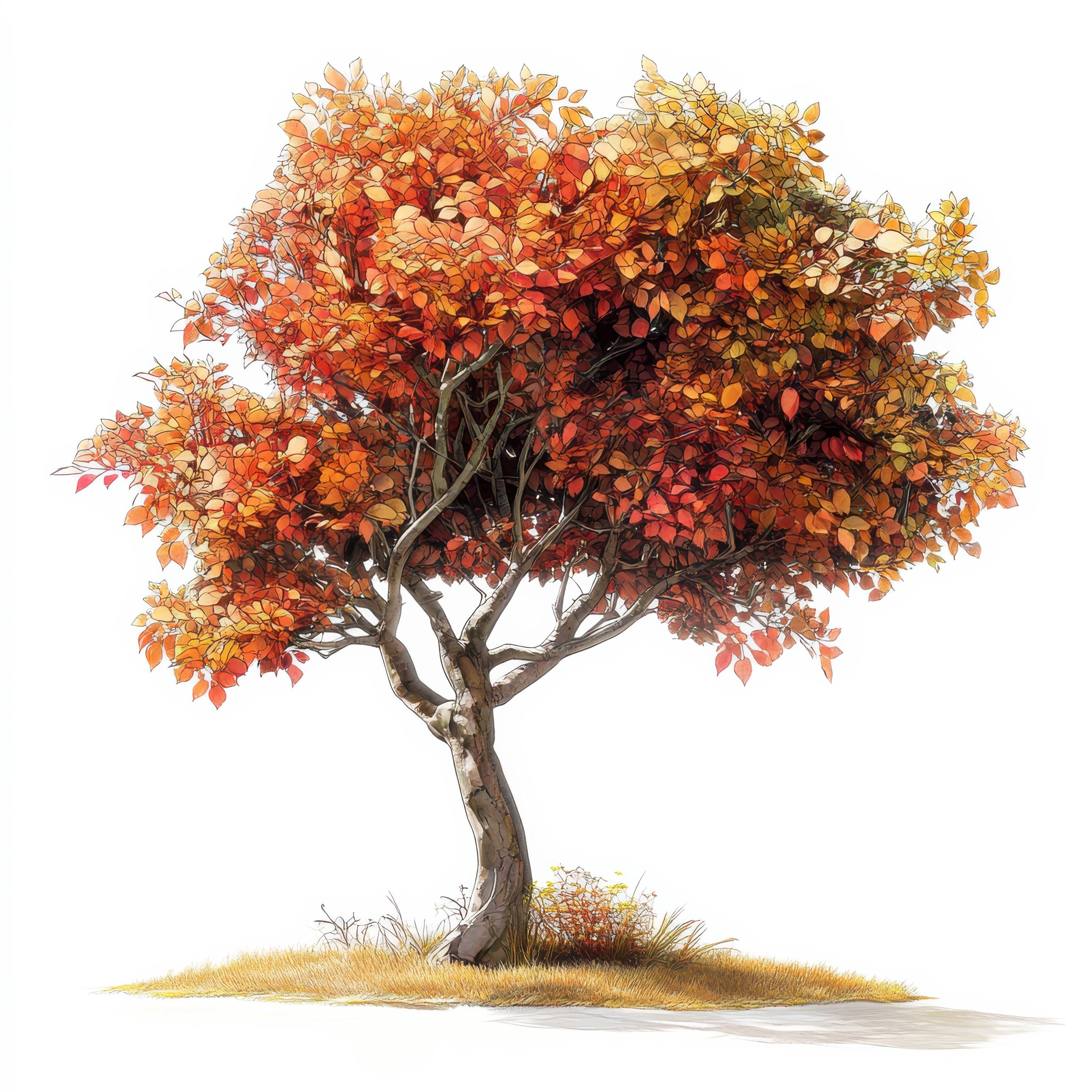 13 Autumn Tree Clipart | Vibrant Watercolor Fall Trees for Seasonal ...
