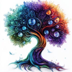 10 Magic Tree Clipart | Enchanted Fantasy Tree Illustrations for ...