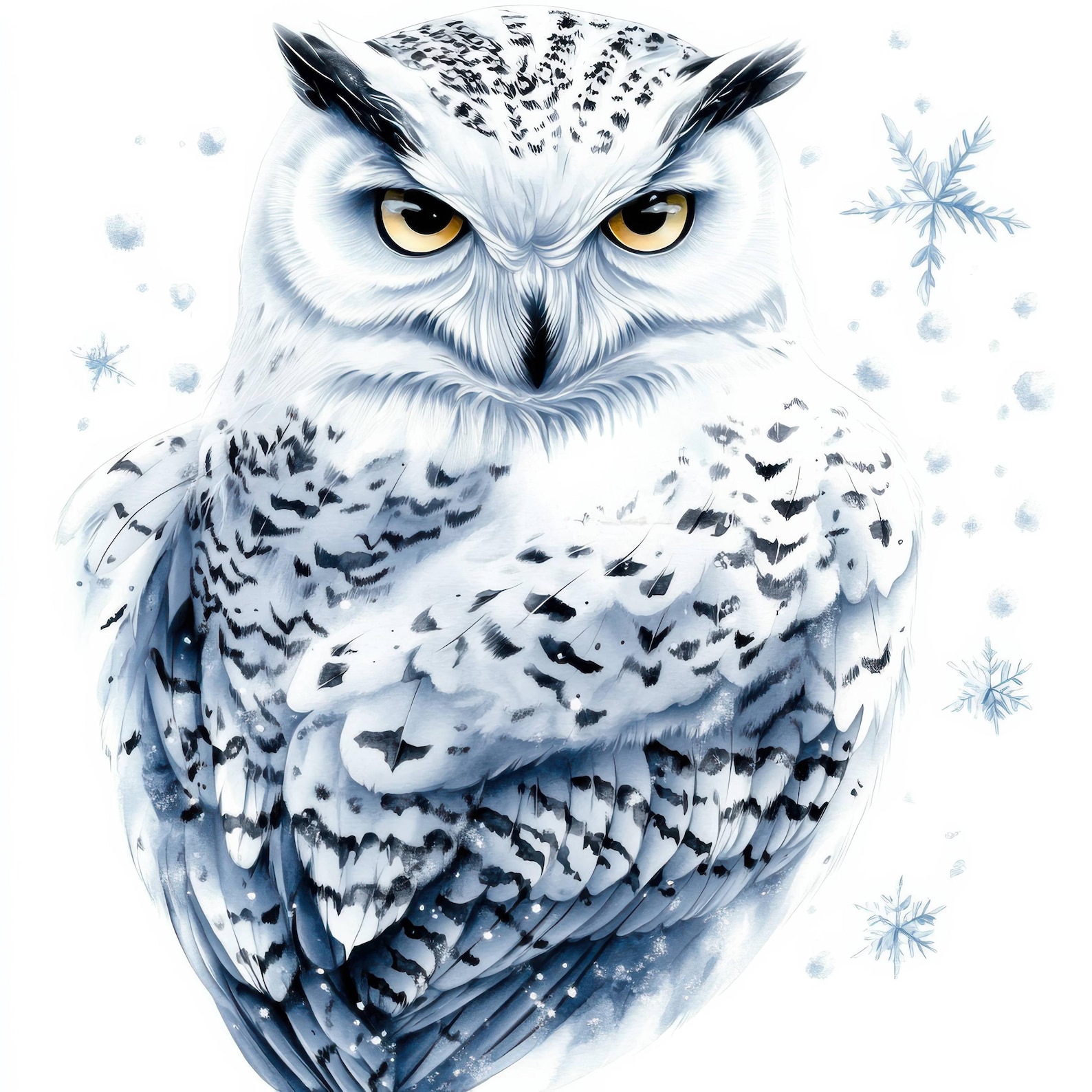 15 Snowy Owl Clipart | Majestic Winter Owl Illustrations for Nature ...