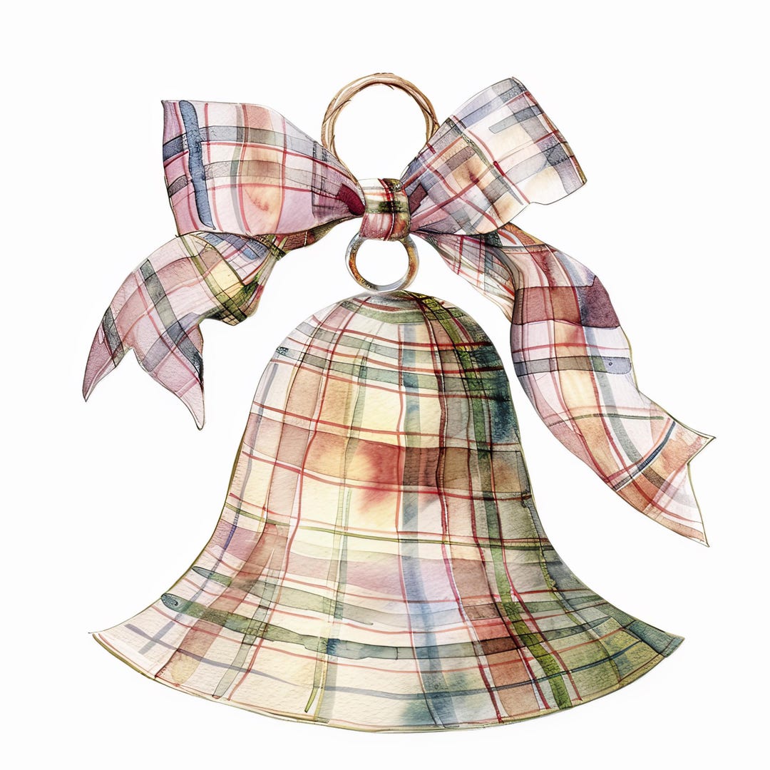 50 Watercolor Christmas Bells Clipart PNG Bundle - - Personal and ...