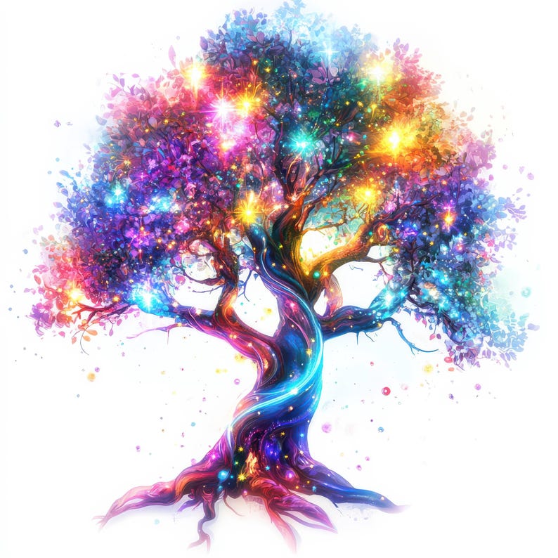 10 Magic Tree Clipart | Enchanted Fantasy Tree Illustrations for ...