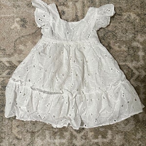 Simple White Lace Dress - Etsy