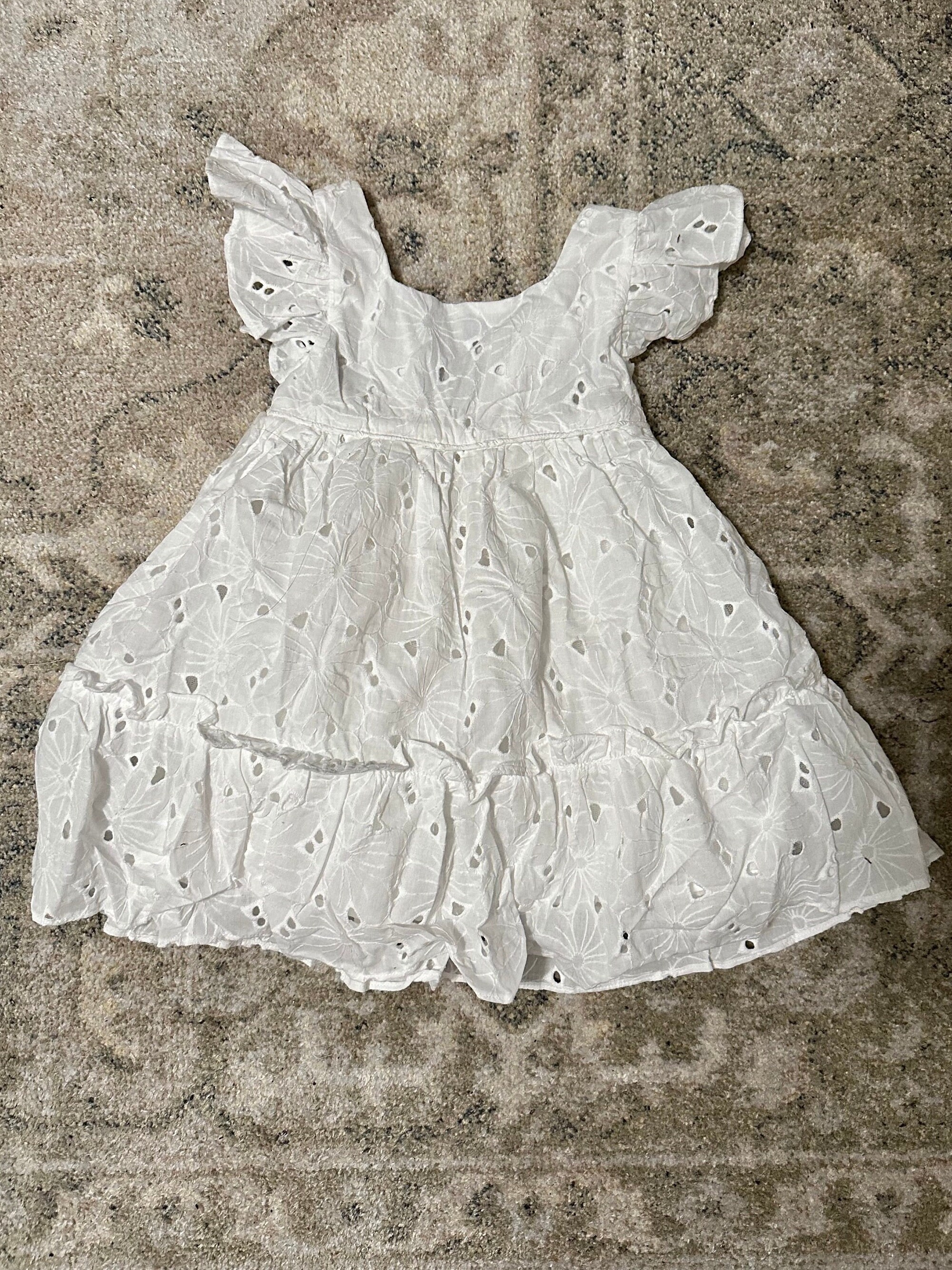 Simple White Lace Dress - Etsy