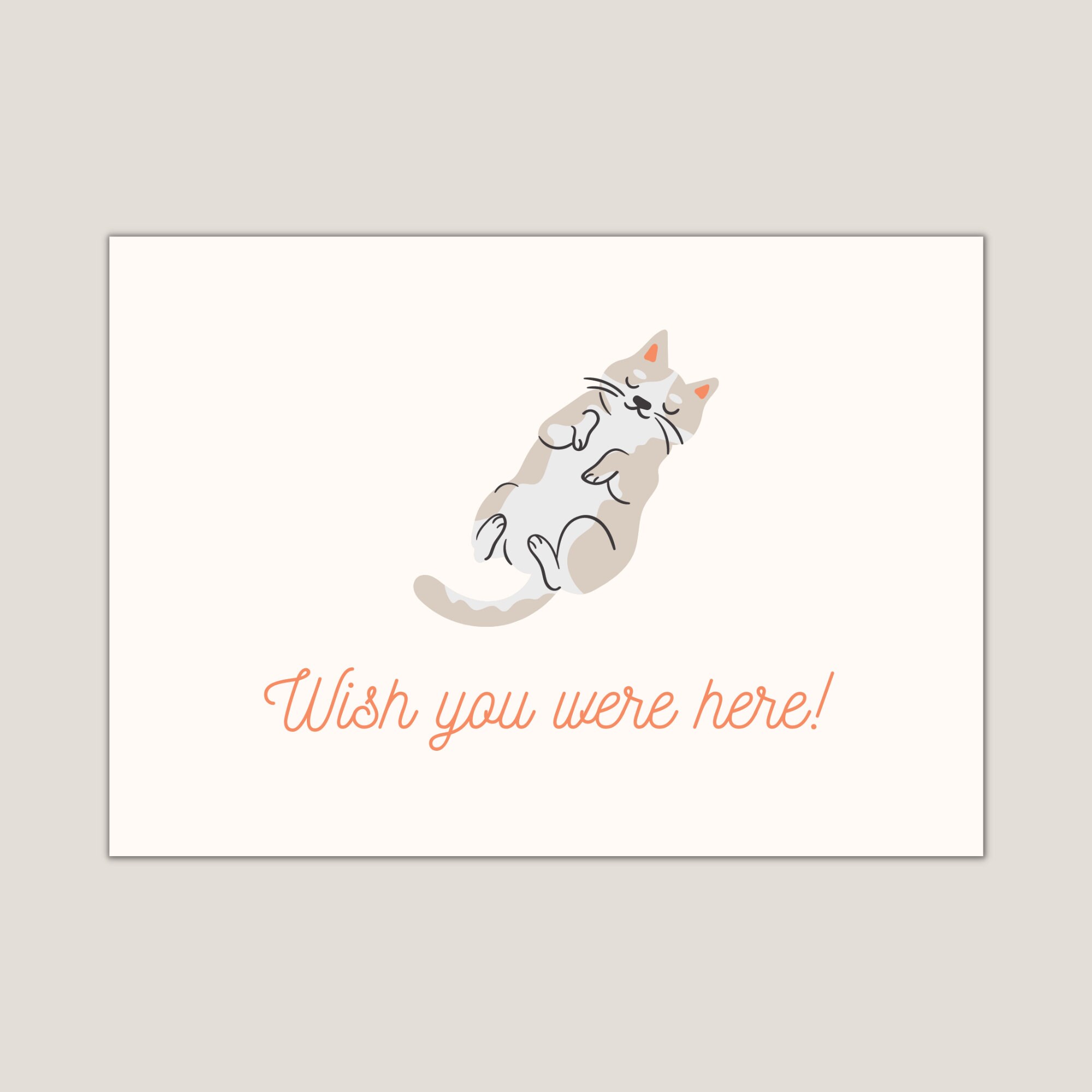 Wish You Were Here Card | Printable - Etsy
