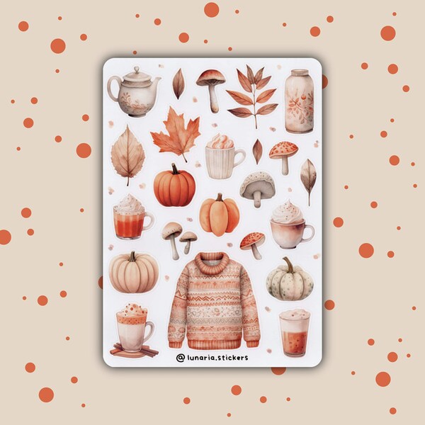 Autumn Planner Stickers - Etsy